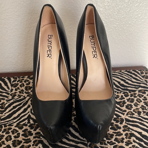 Bumper | Shoes | Black Stiletto Heels | Poshmark